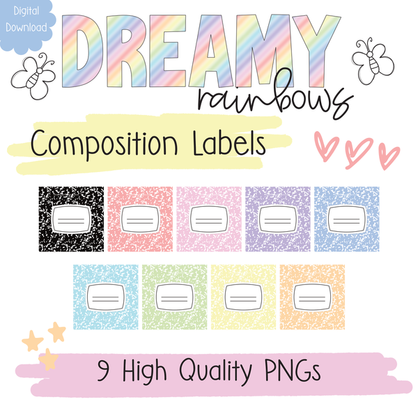 Composition Labels- Digital Download Theme Ideas Classroom Setup Ideas ...